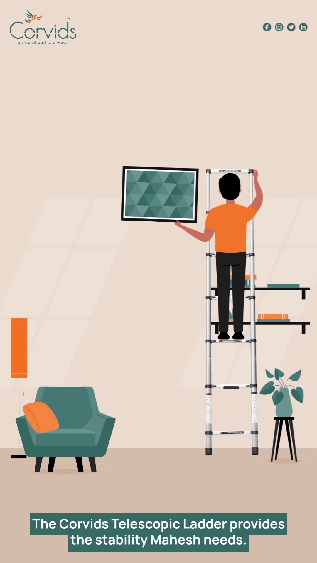 Corvids India's Multipurpose Ladder | The Ultimate Versatile Tool for ...