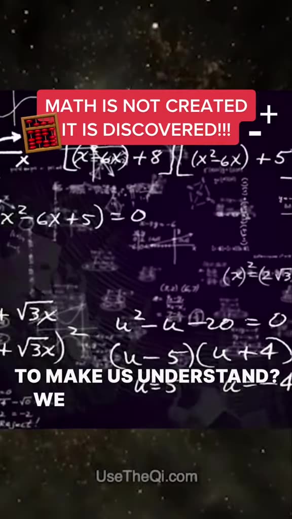 Math Is Not Created , It Is Discovered - Mathematics Is A Law