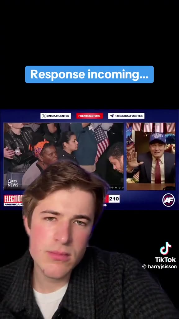 Harry Sisson cries about Nick Fuentes saying "your body, my choice"