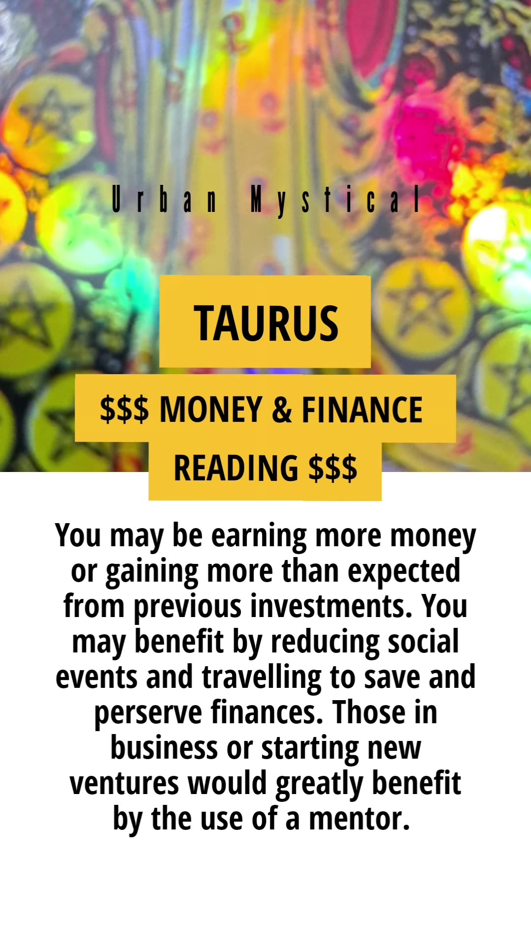 TAURUS! $$$ MONEY & FINANCE READING