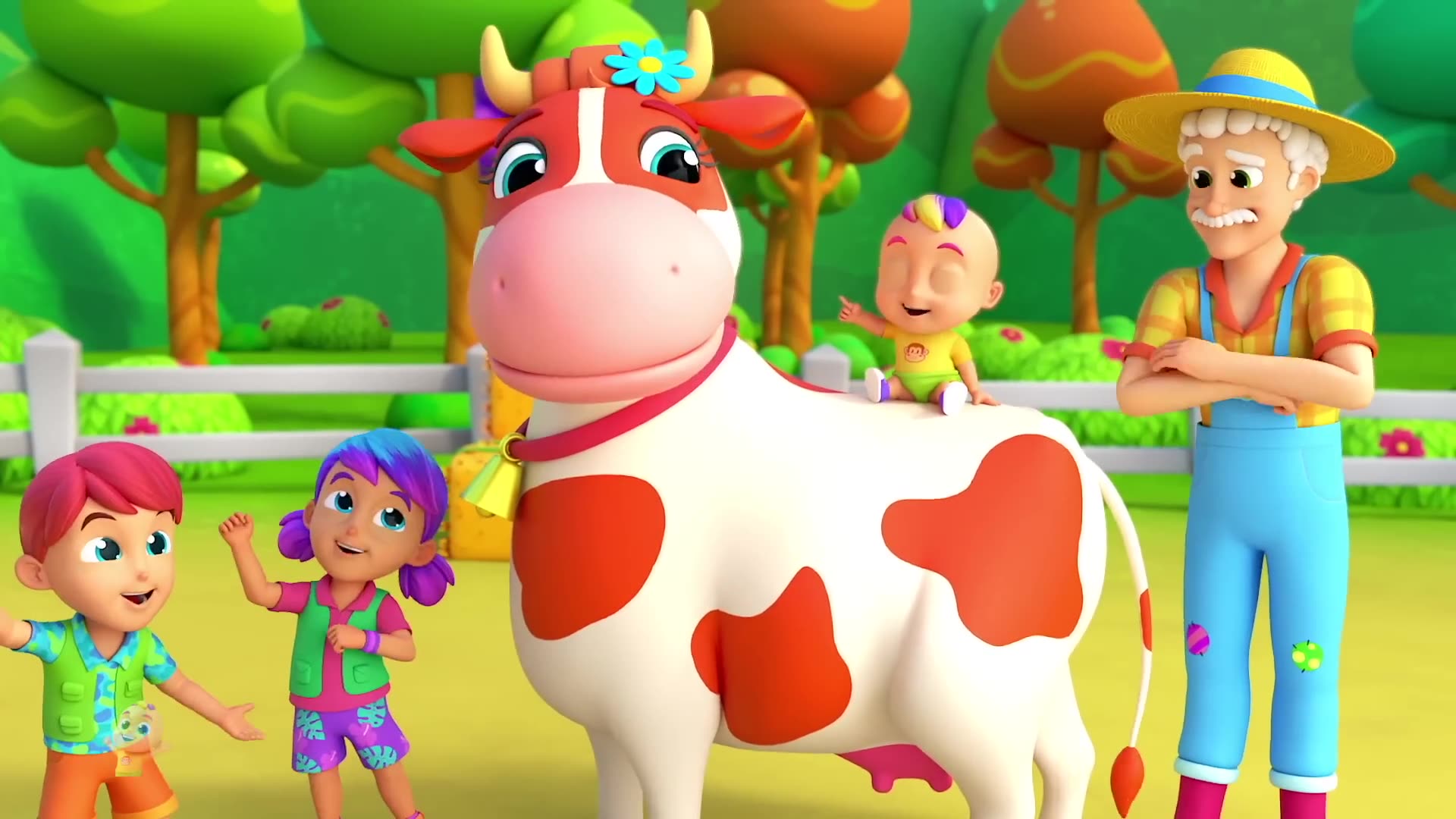 Old Farmer Joe Had A Farm | Joe's Farm Song For Kids | Nursery Rhymes ...