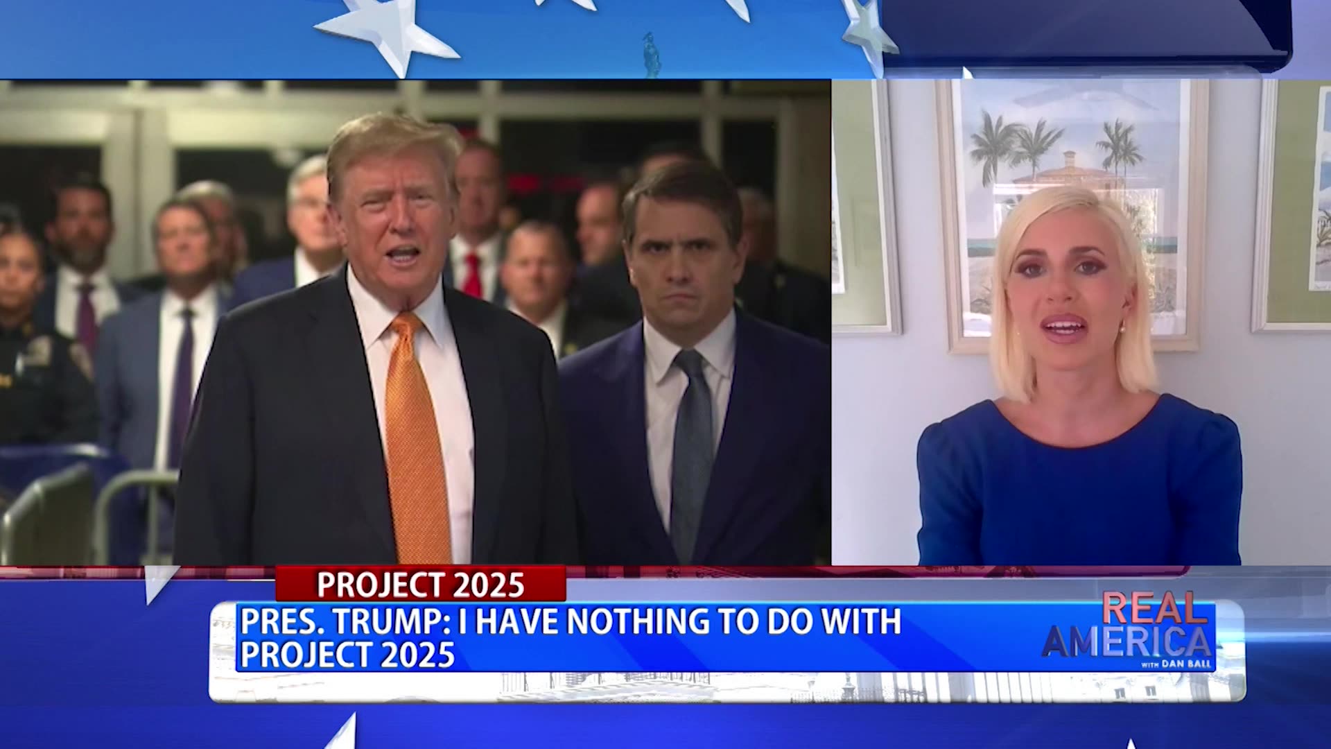 REAL AMERICA -- Dan Ball W/ Caroline Sunshine, Discussing Trump’s Plan ...