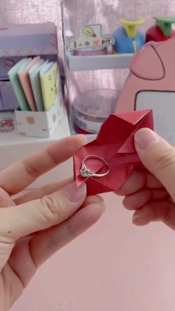 DIY Pape box origami craft