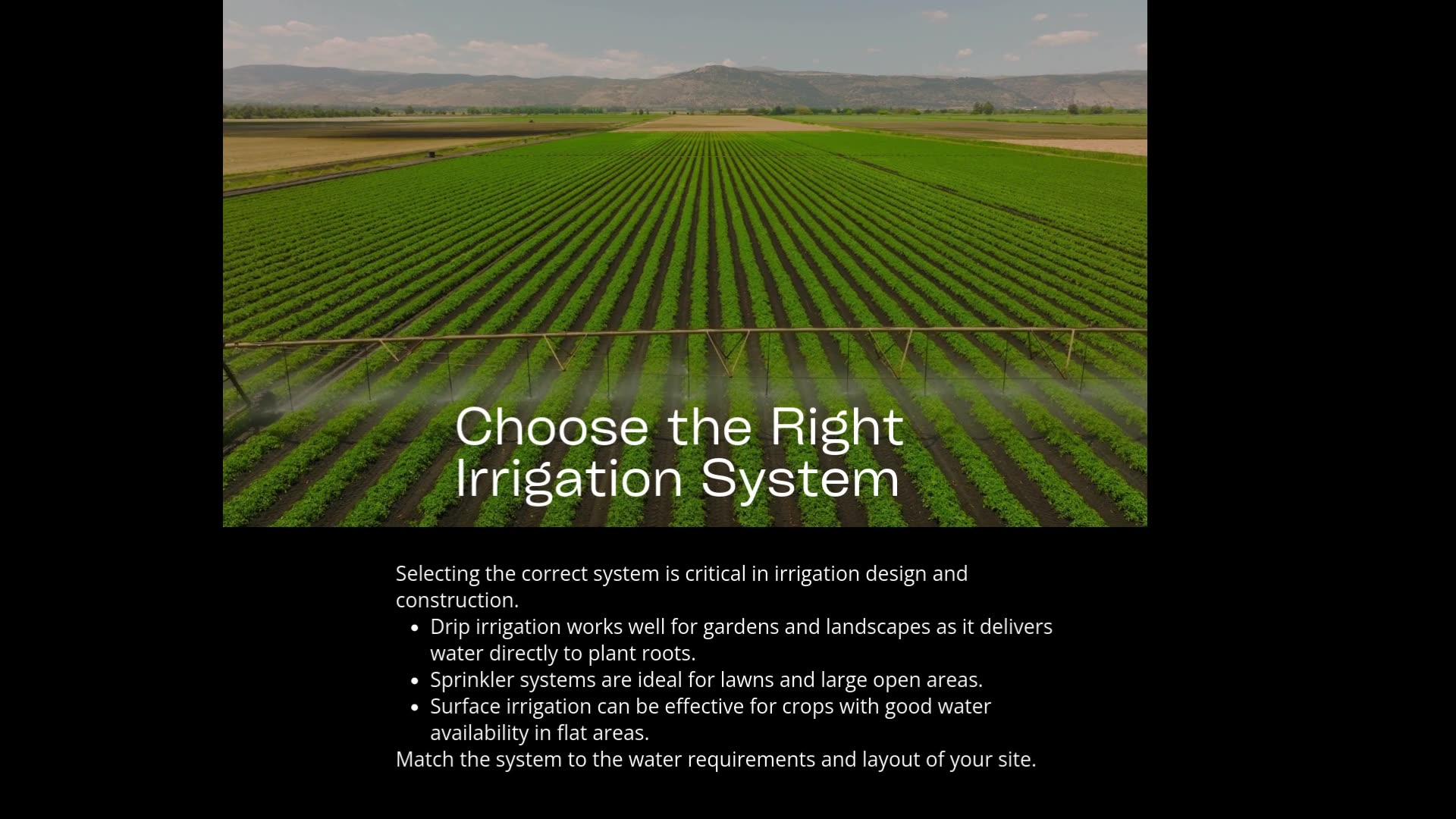 Top Tips to Design an Efficient Irrigation Plan