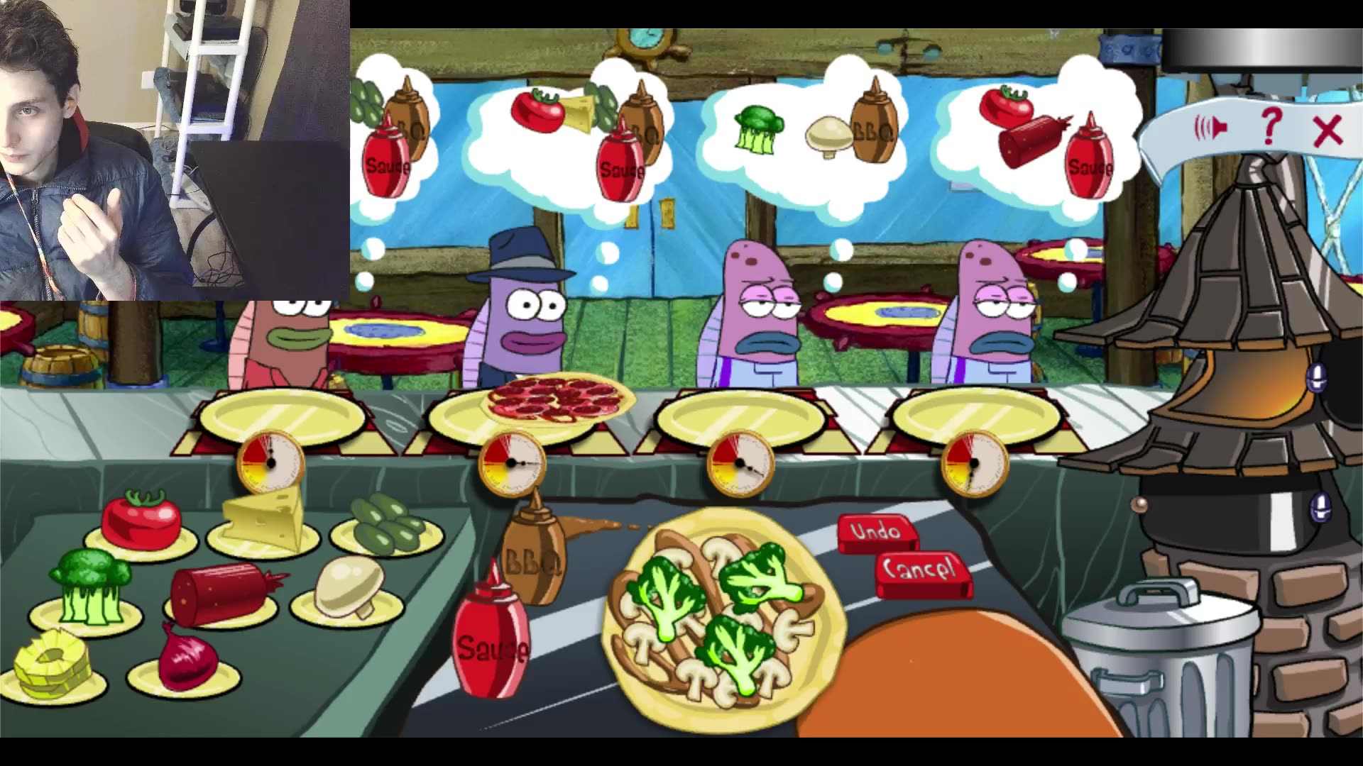 SpongeBob SquarePants Pizza Perfect Video Game Level 2 Walkthrough ...