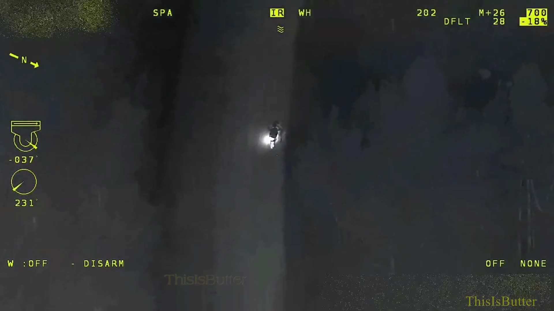Edmonton police helicopter footage of a stolen motorcycle fleeing ...