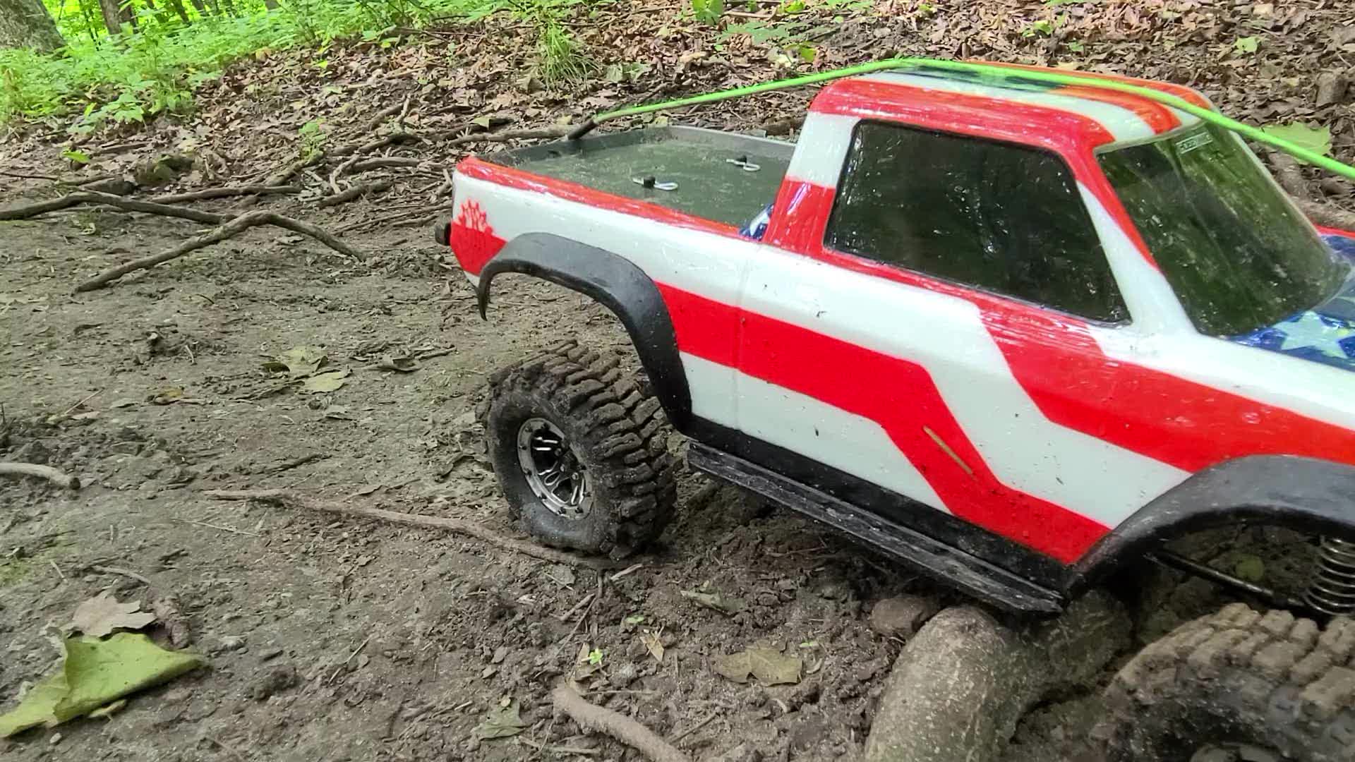 RC root filled steep hill climb - Traxxas TRX-4 Sport - RC4wd MUD ...