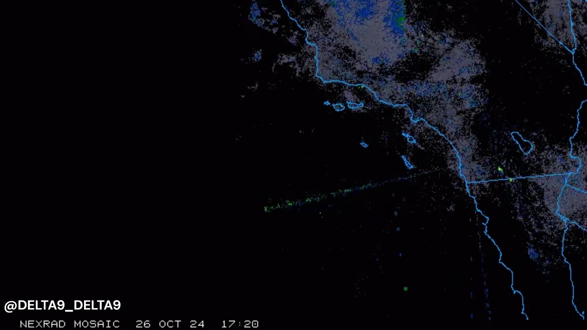 smoking gun straight line pulse radar anomalies over sth west coast