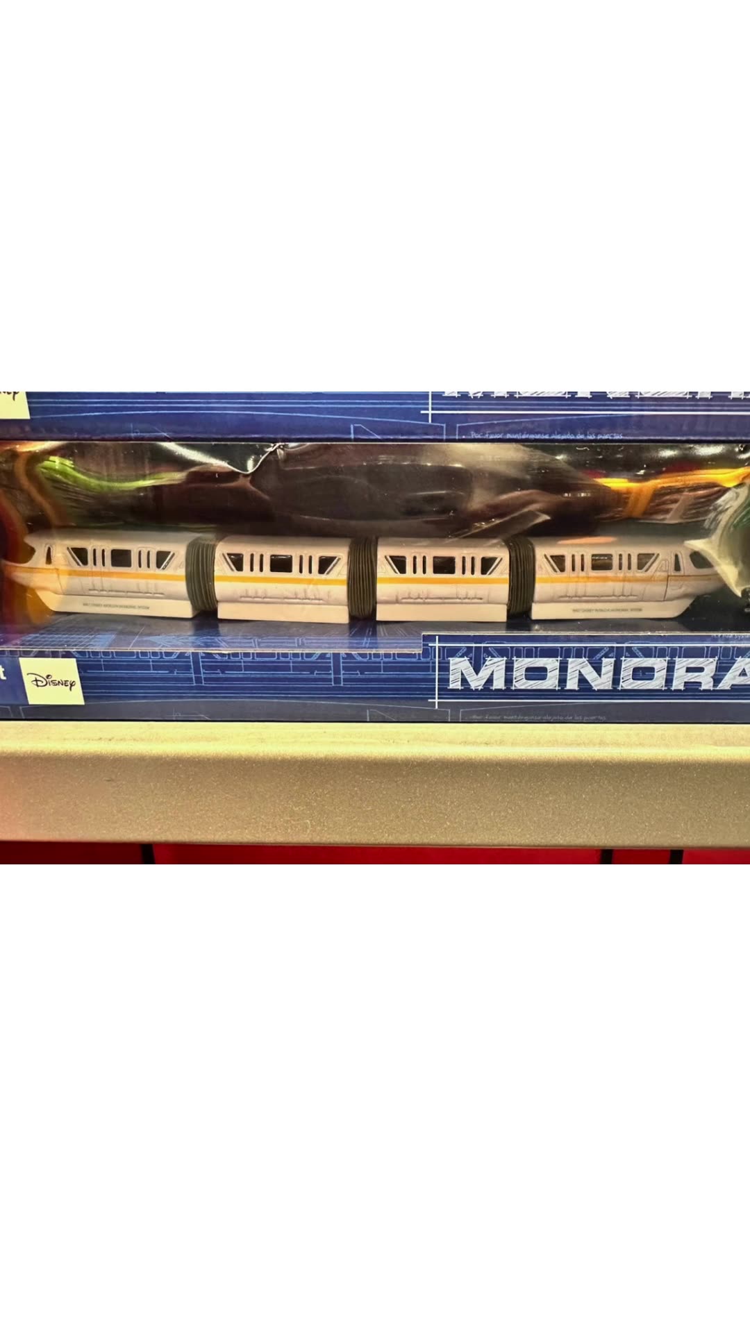 Disney Parks Yellow Stripe Monorail Diecast Model #shorts
