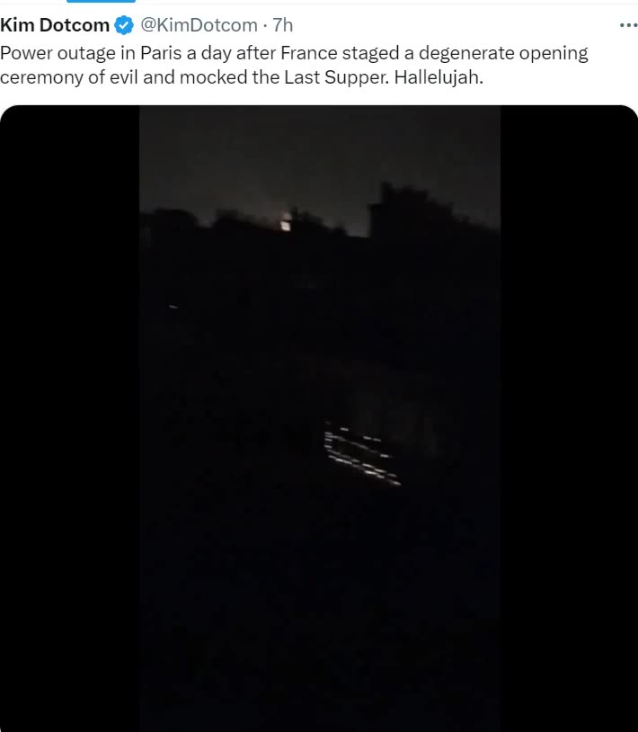 Power outage in Paris after their 2024 Satanic ceremony for the Olympics