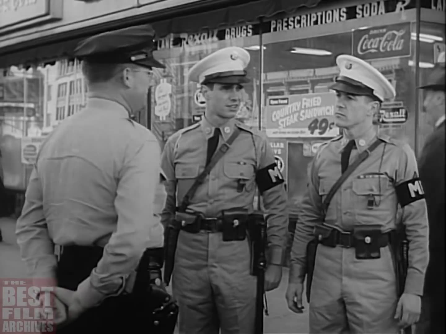 Military Police on Town Patrol US Army Documentary 1955