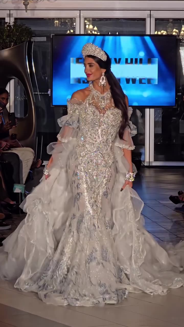 Princess moment on the runway at Beverly Hills fashion week 💎🤍 # ...