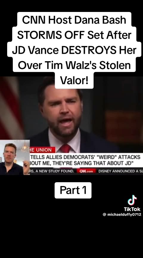 CNN host Dana Bash storms off set after JD Vance Destroys her over Tim ... CNN host Dana Bash storms off set after JD Vance Destroys her over Tim ...