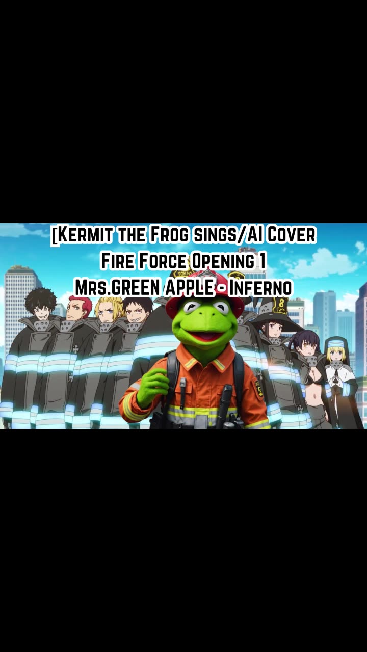 [Kermit the Frog sings/AI Cover] Fire Force Season 1 Opening 1 Mrs ...