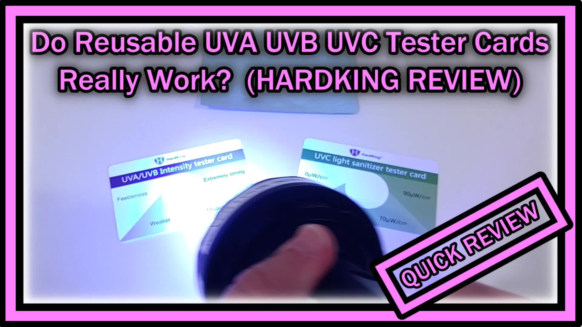 Do Reusable UV (UVA, UVB and UVC) Tester Cards Really Work (HARDKING ...