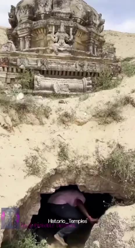 Yet another buried Temple lost in the sands of India