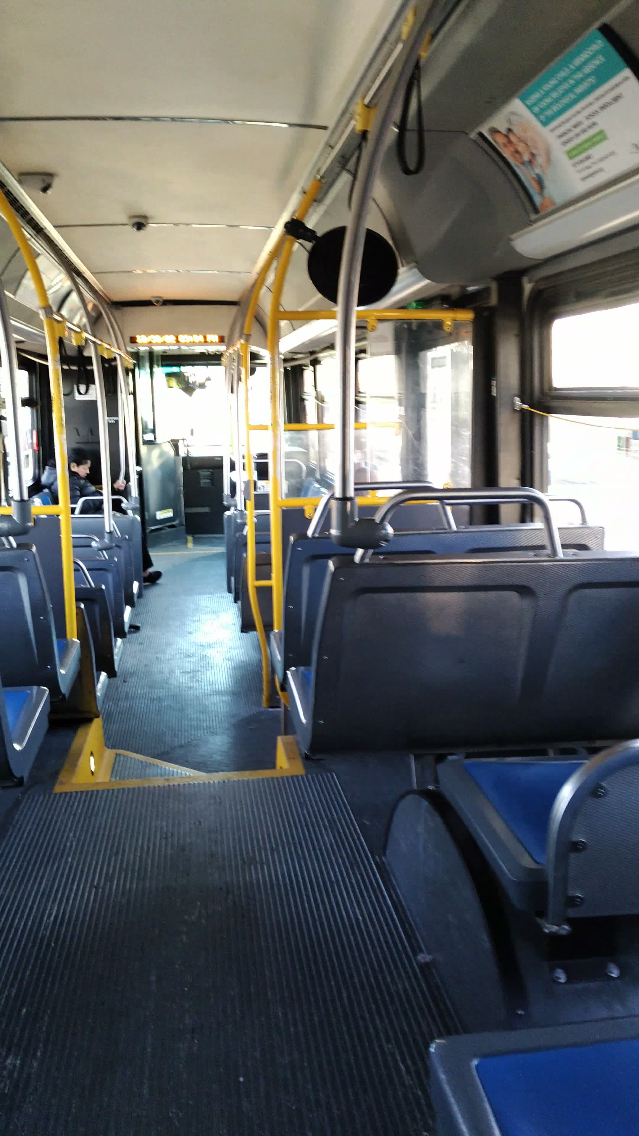 Back seat bus ride in a transdev/N.i.c.e new flyer xn40 cng bus