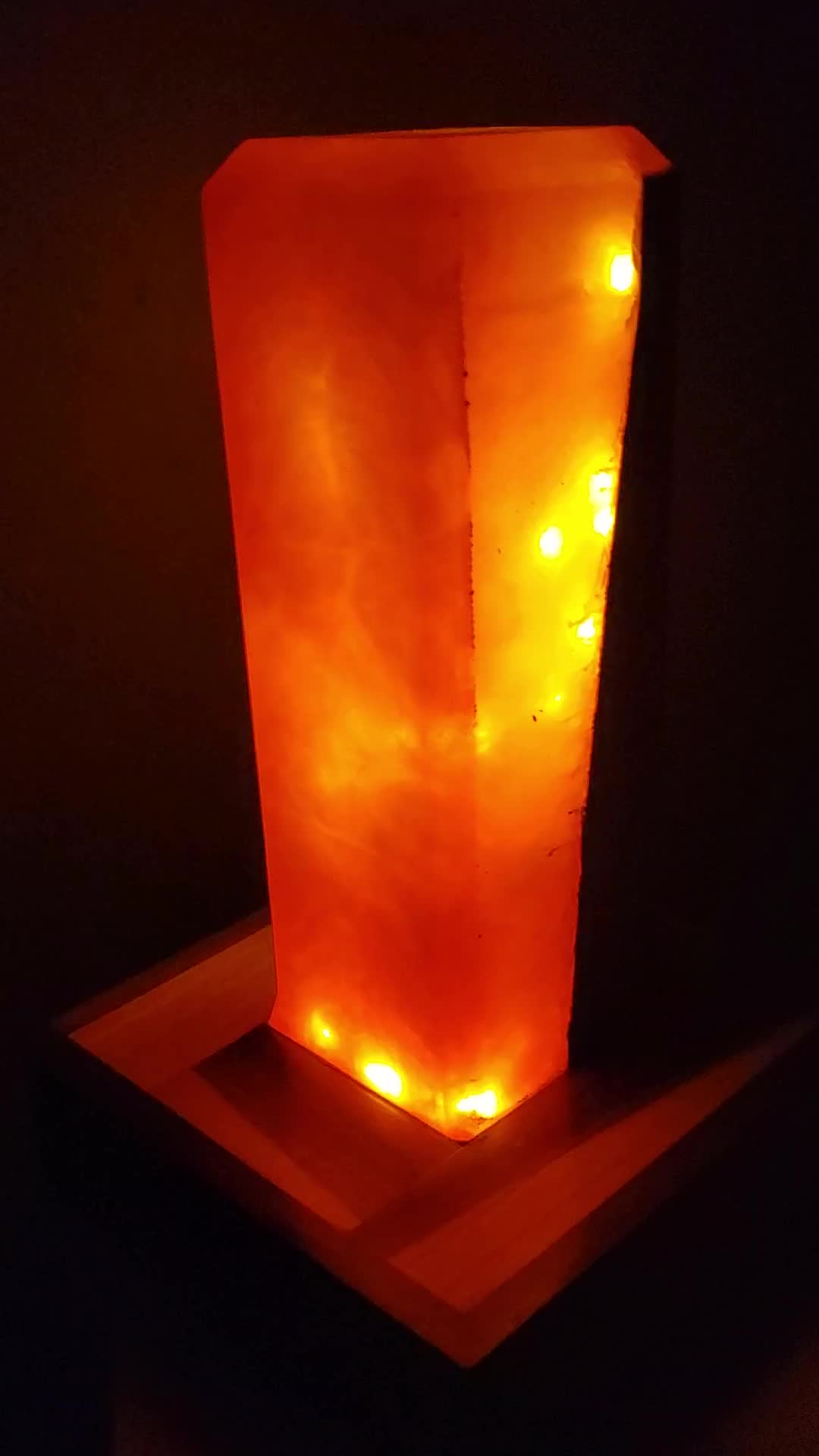 Lighted epoxy tower