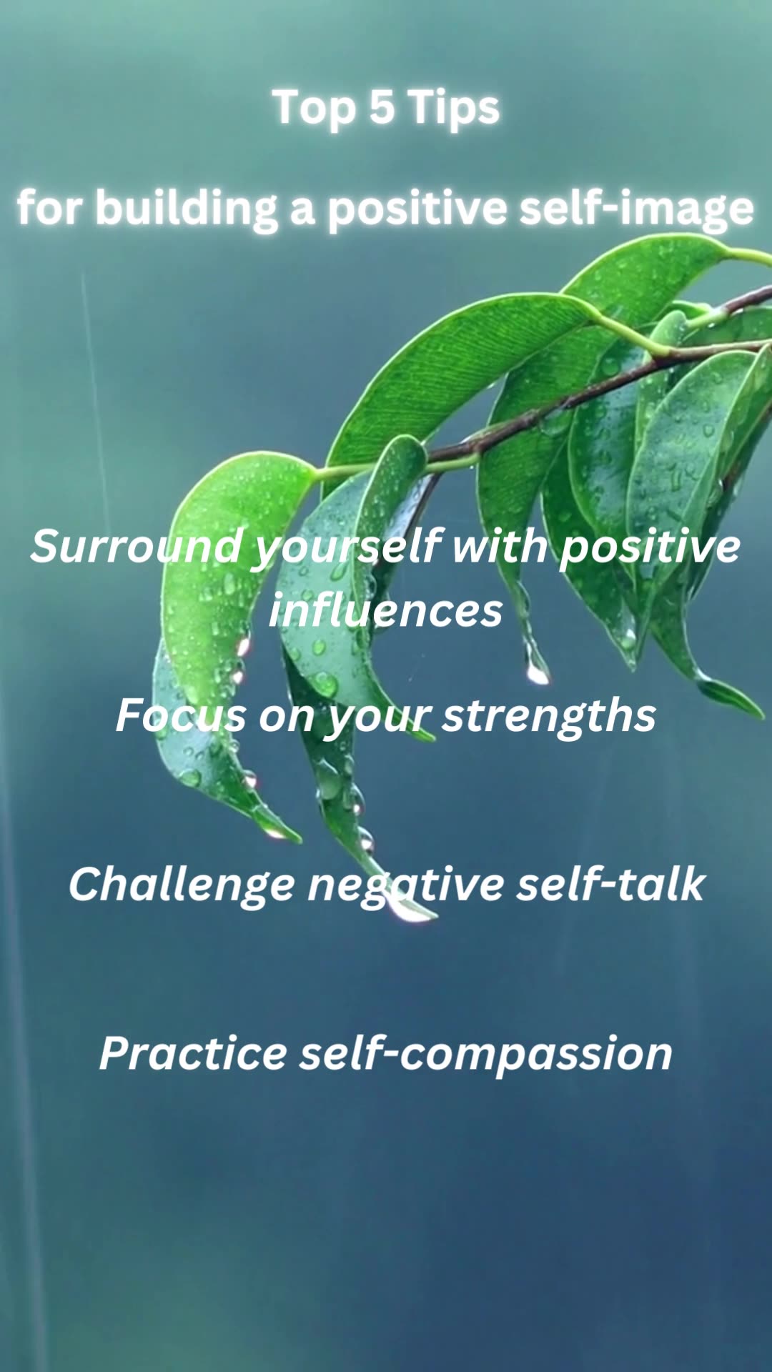 Top 5 Tips for building a positive self-image