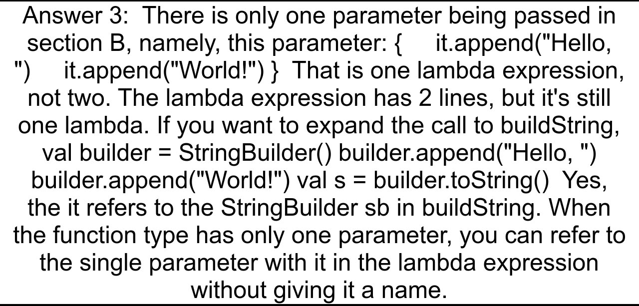 How to understand the fun buildStringbuilderAction StringBuilder gt Unit String in Kotlin