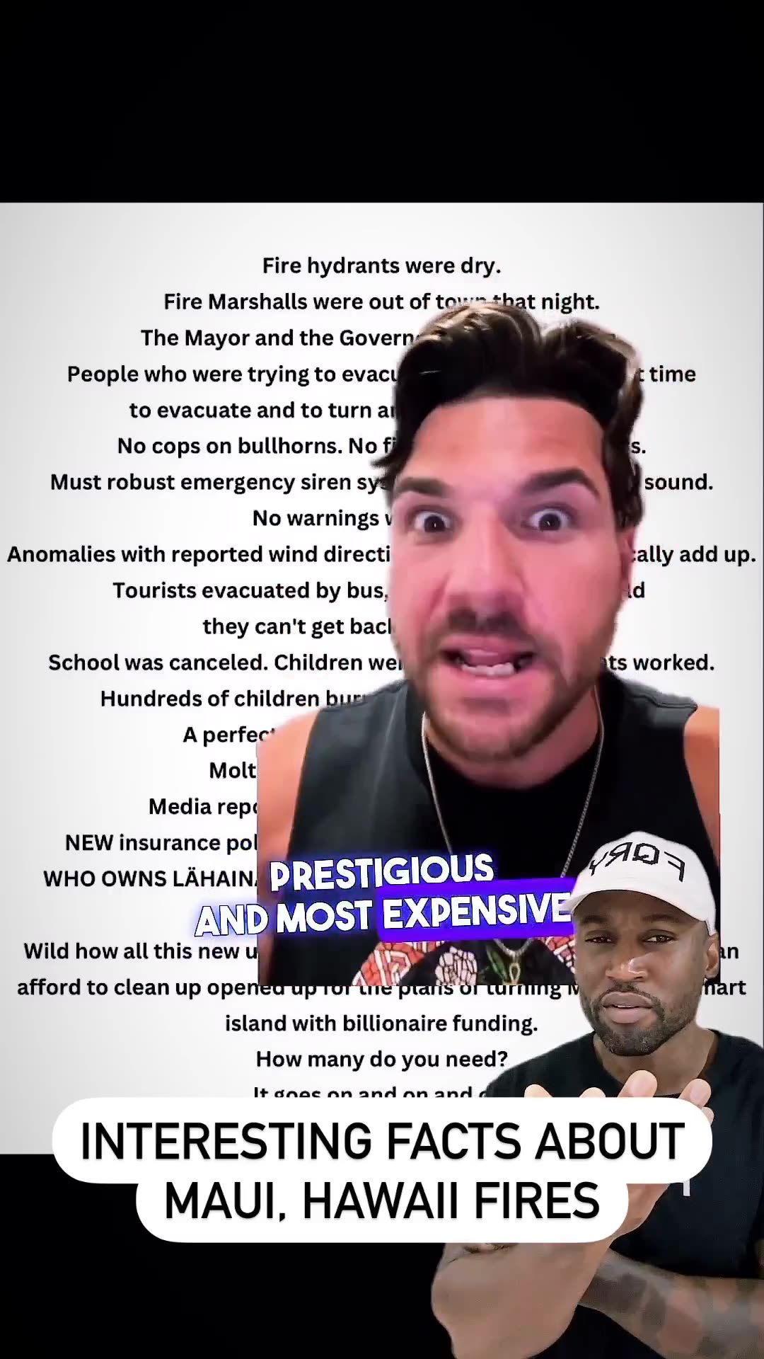 Some interesting facts about the Lahaina fire. HMMMM