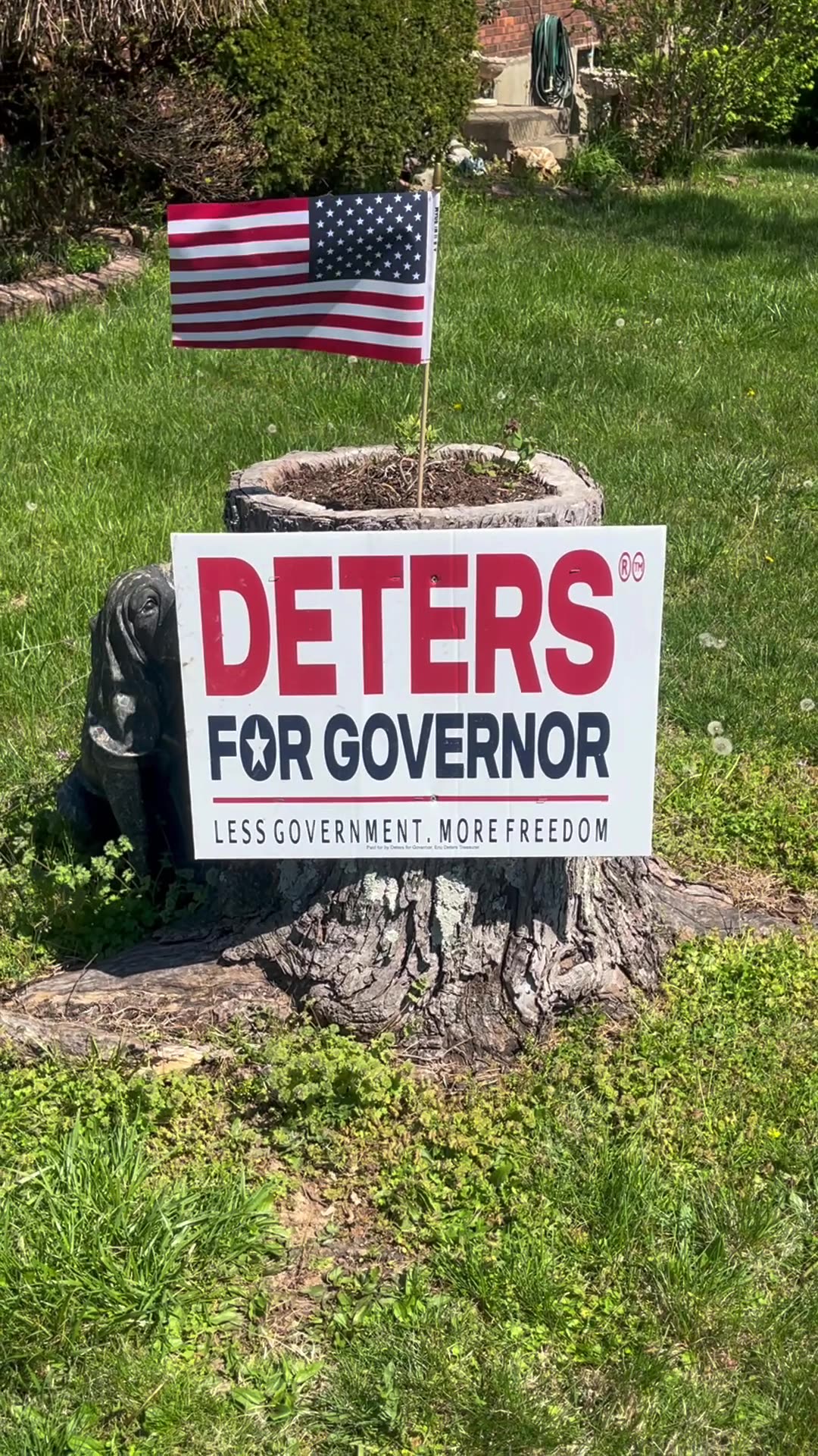 Deters Sign & National Anthem