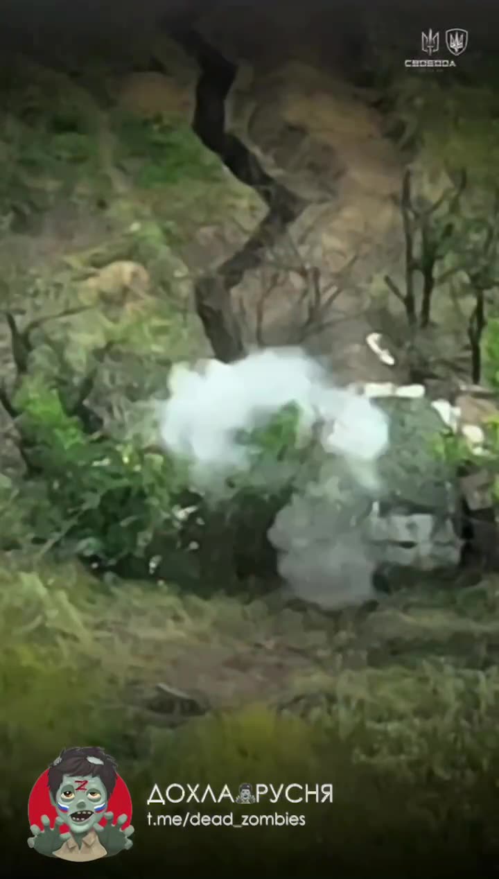 Dropping Shells on Top of Russian Bunker