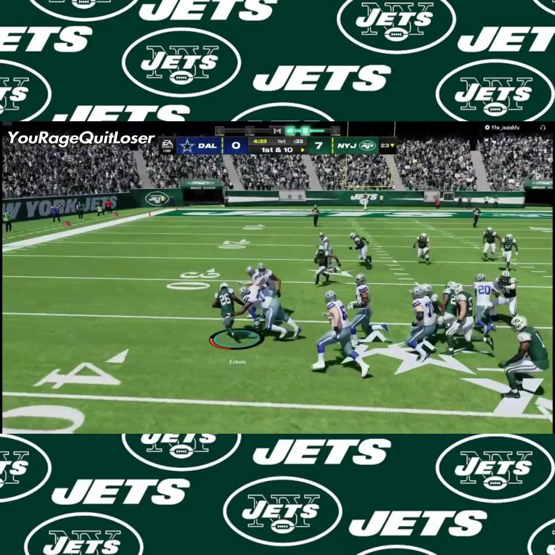 Dallas Cowboys User Rage Quit After 2 Interceptions #madden24 # ...