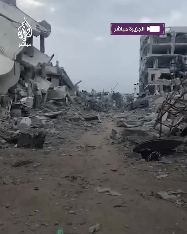 Footage shows the extent of the destruction