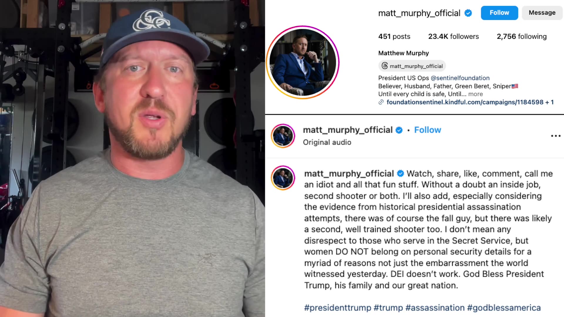 Green Beret Sniper Matt Murphy - Elements in our gov 100% involved in ...