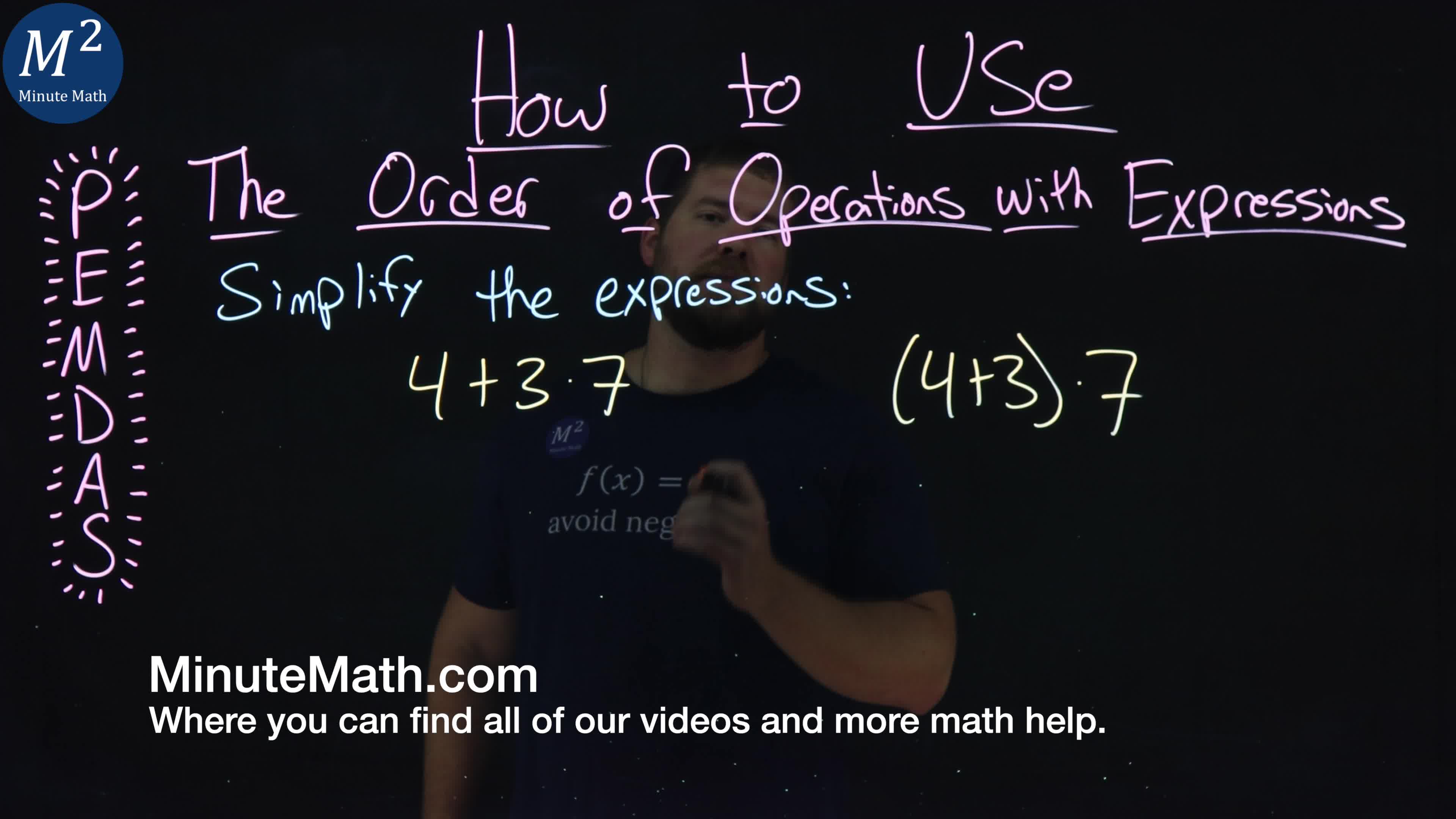 How to Use the Order of Operations with Expressions | Two Examples ...