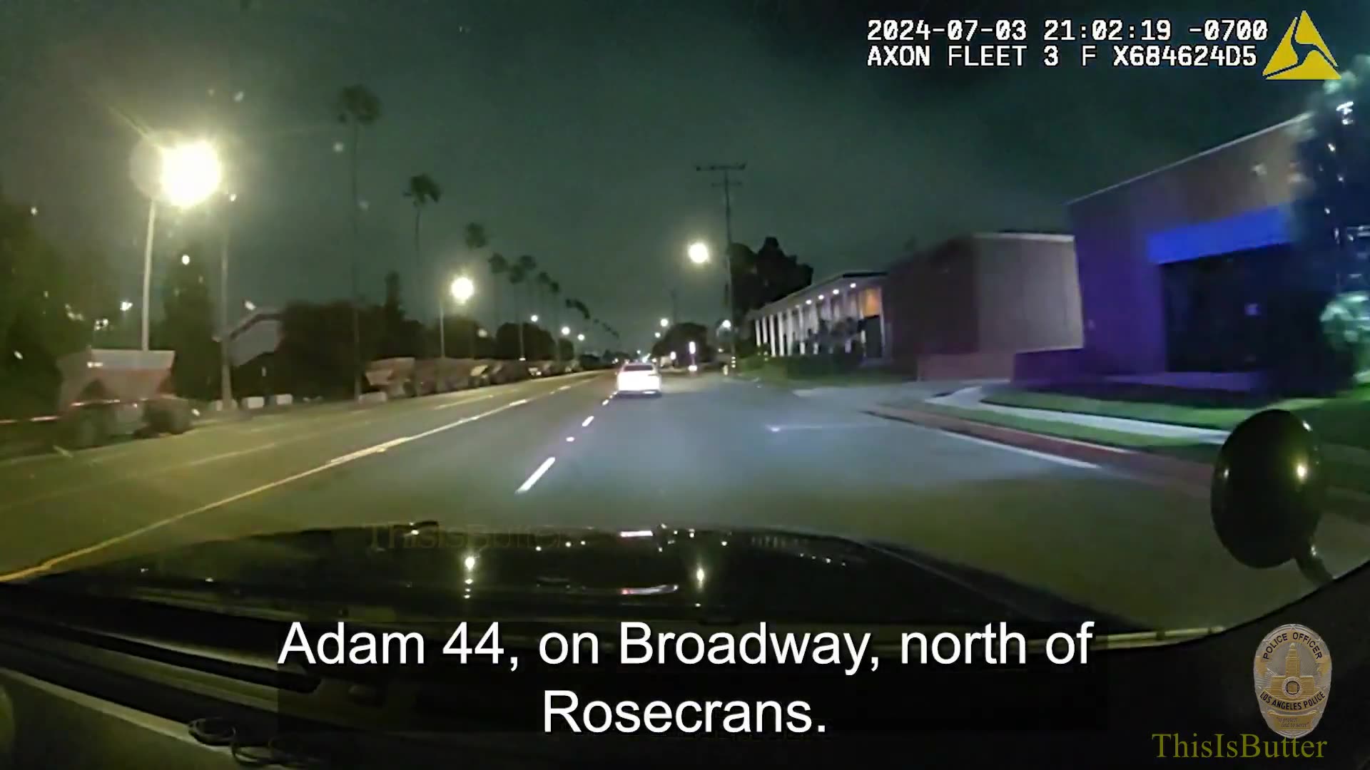 LAPD bodycam video shows suspect armed with machine gun firing at 2 ...