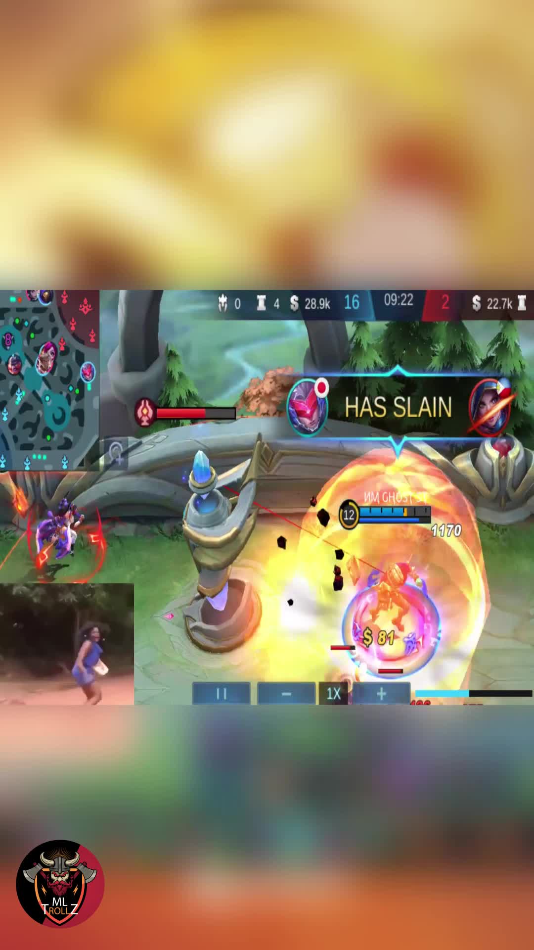 Mobile Legends | Funny Troll moments - Aldous vs hanabi | ML Trollz