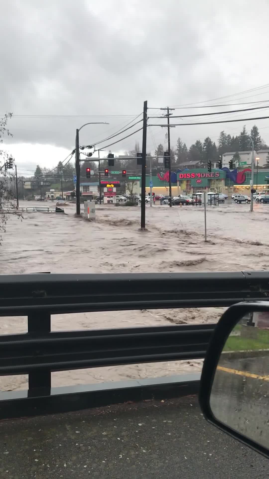 Flooded Streets of Downtown Pullman