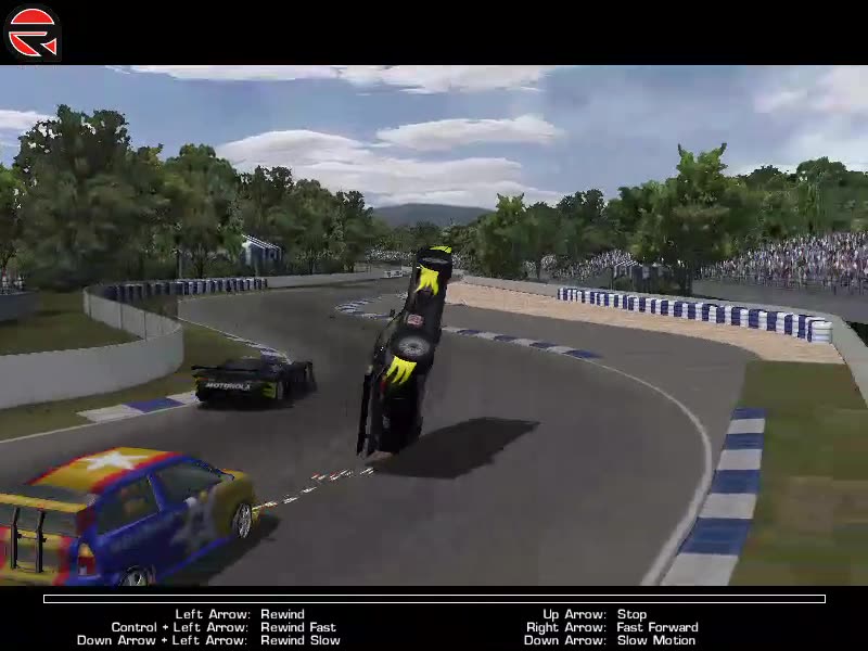 Huge Crash at Adelaide [rFactor 1]