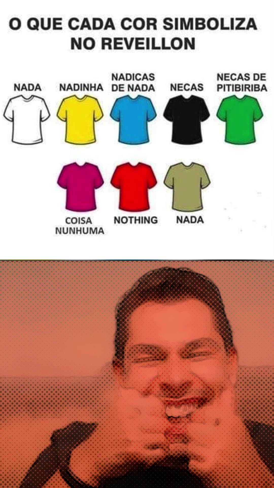 HUMOR - O verdadeiro significado das cores na Festa de Ano Novo #snm # ...