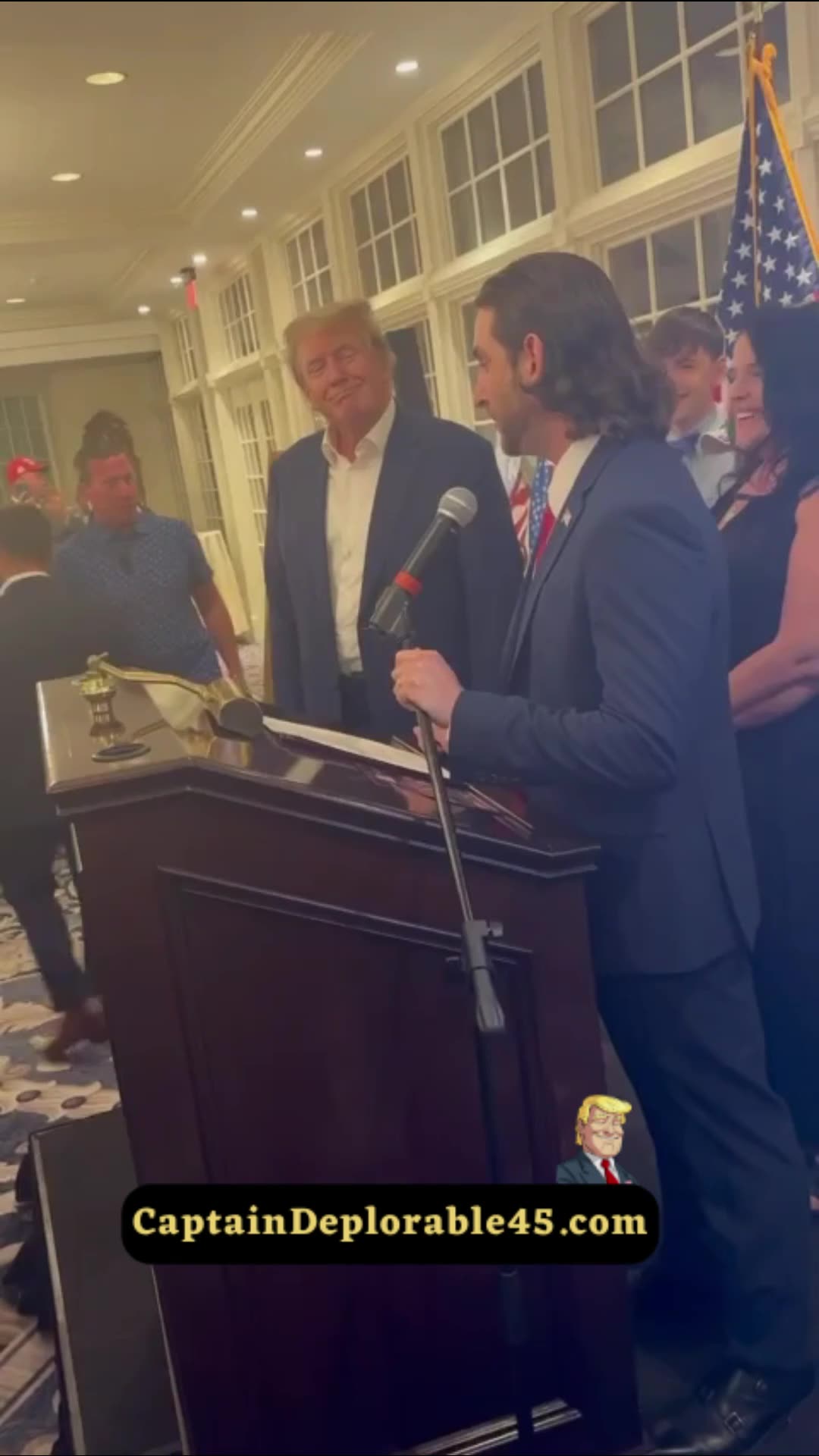 Unforgettable Encounter: President Trump Meets Captain Deplorable 45