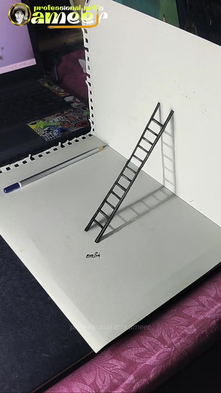 realistic 3d Drawing tutorial