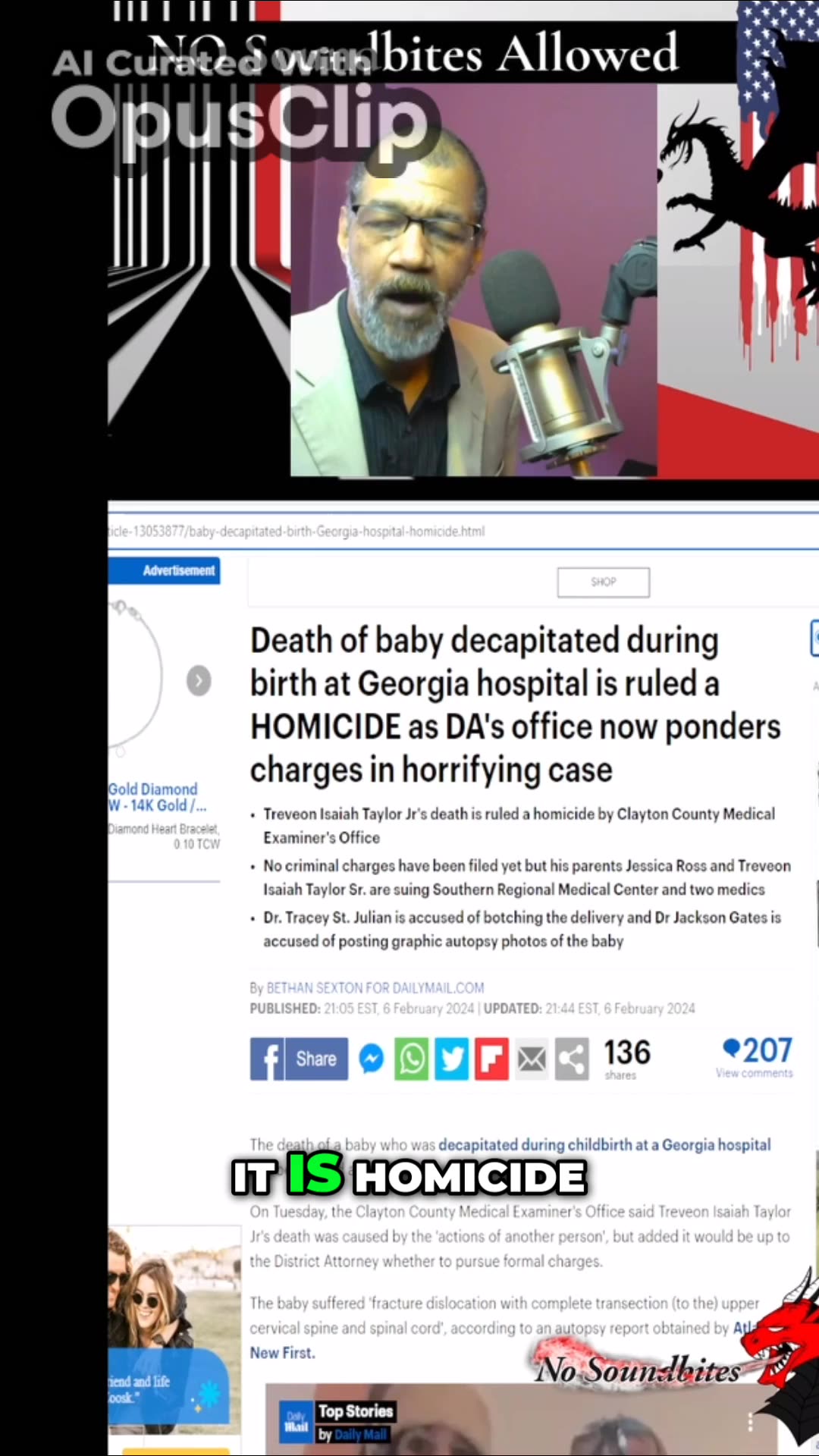 Confirmed: Baby decapitation in Georgia was Homicide