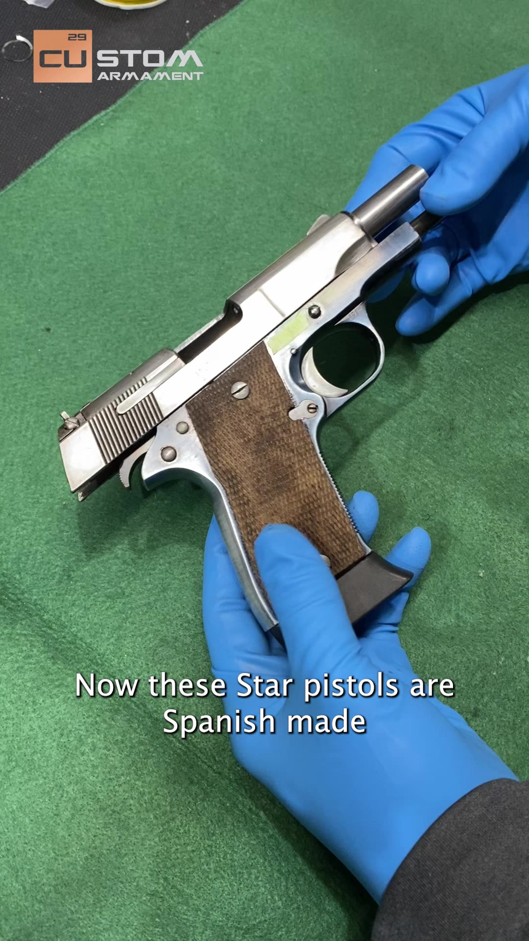 I'd like a restorative refinish on my Star PD Pistol! STAR PD 45 ACP PART 1