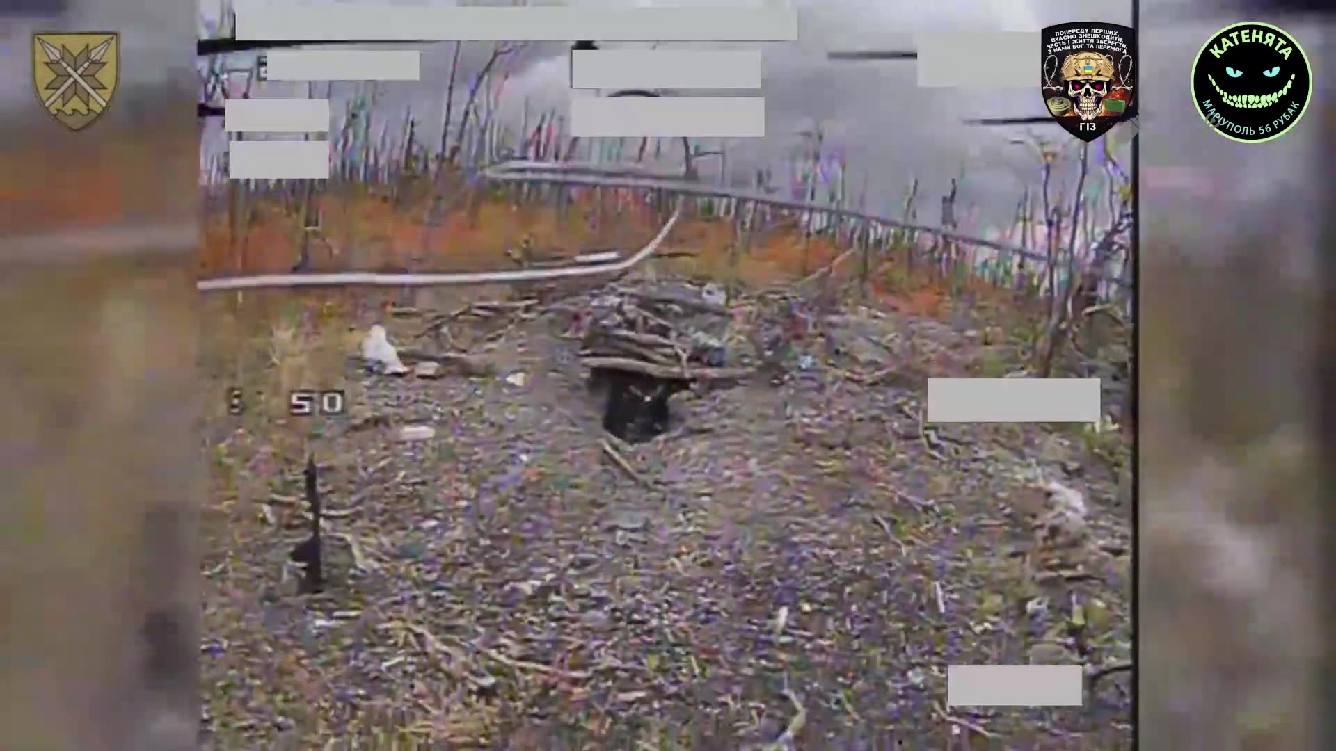 Heavy Drone Strike Rocks Russian Trenches