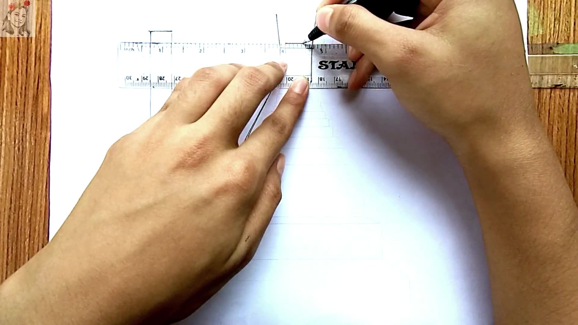 1 (One) Point Perspective Staircase | How to Draw Stairs Perspective