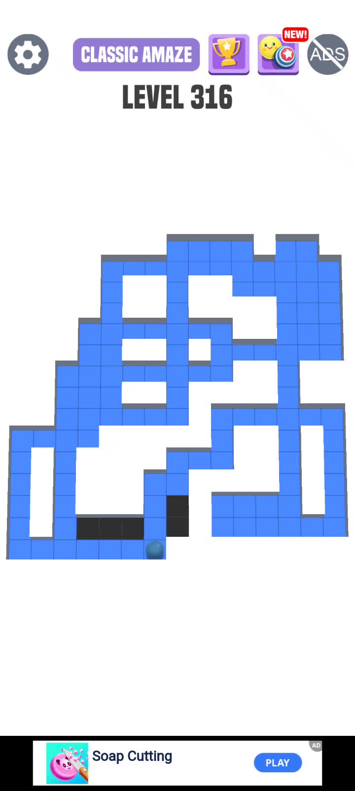 Classic Maze Game Level 316. #shorts