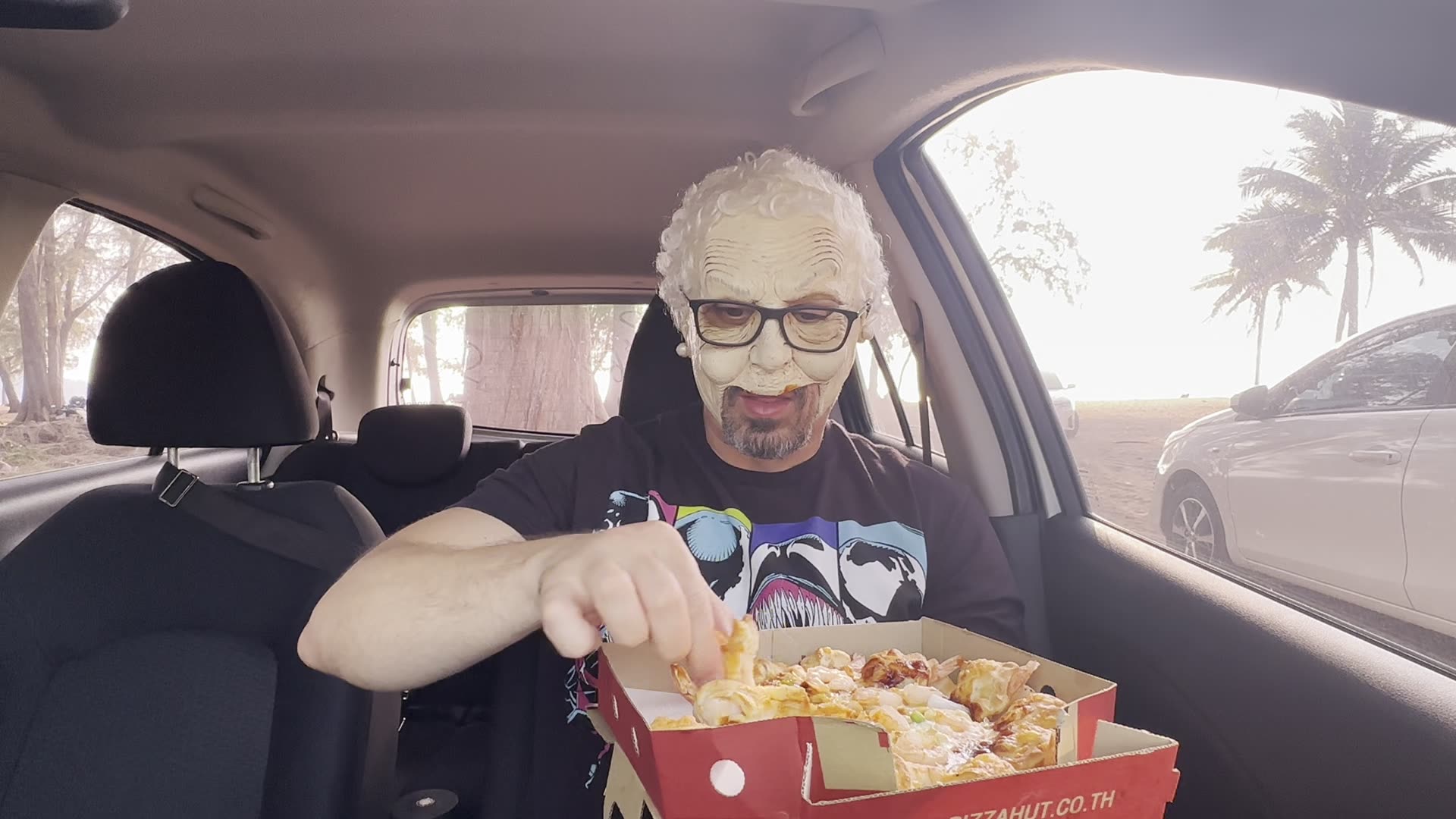 Granny Goatee reviews Pizza Hut's Shrimp Stuffed Crust Spicy BBQ Shrimp ...