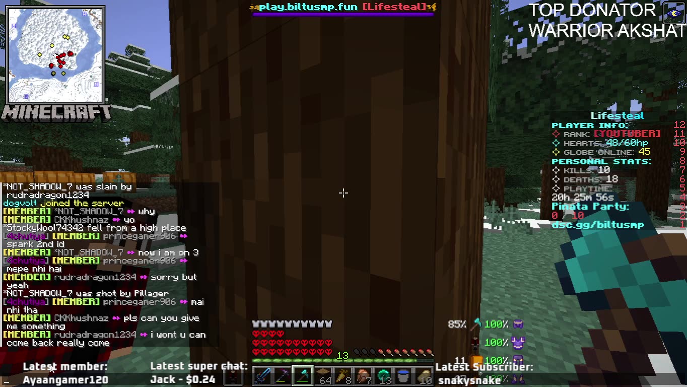 Minecraft Live Stream Public Smp Java+Bedrock 24/7 Join.SMP With Icky ...