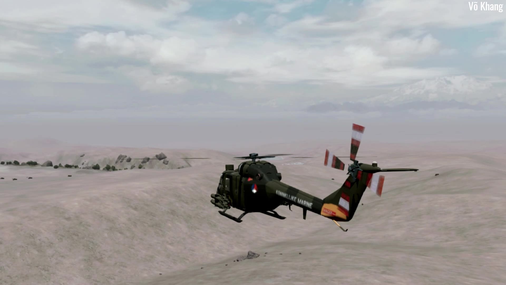 Lynx Mk7 attack helicopter equipped with TOW guided missiles to destroy ...