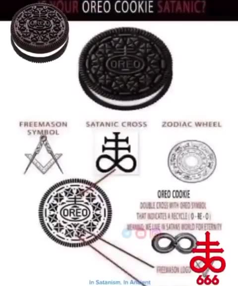 THE OREO COOKIE SATANIC SYMBOLISM!