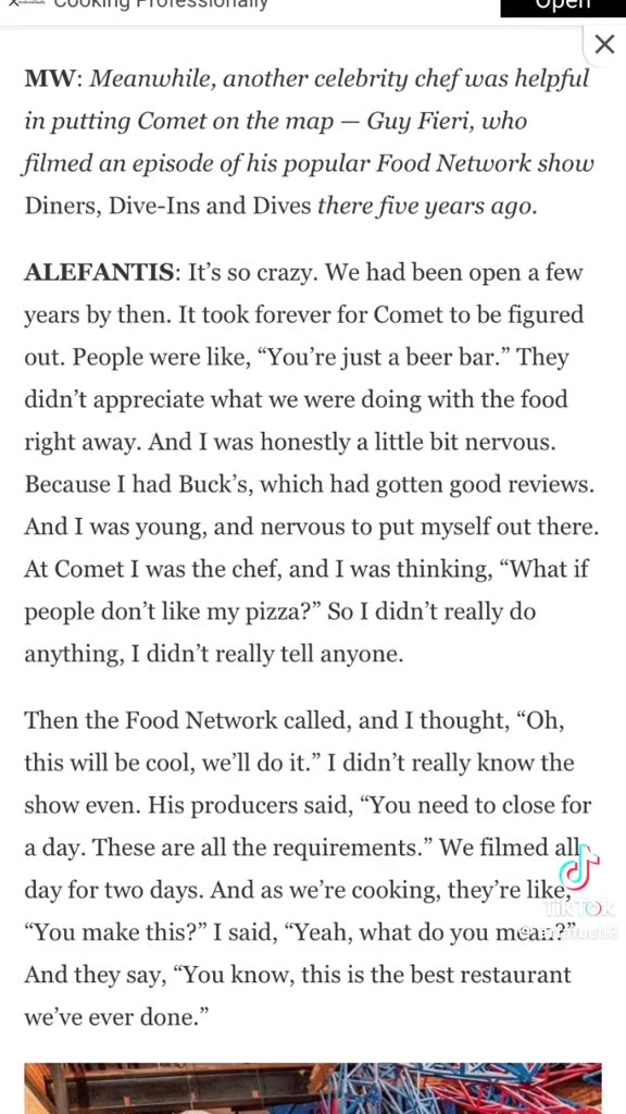 Comet Pizza Basement mentioned in the Food Network article.