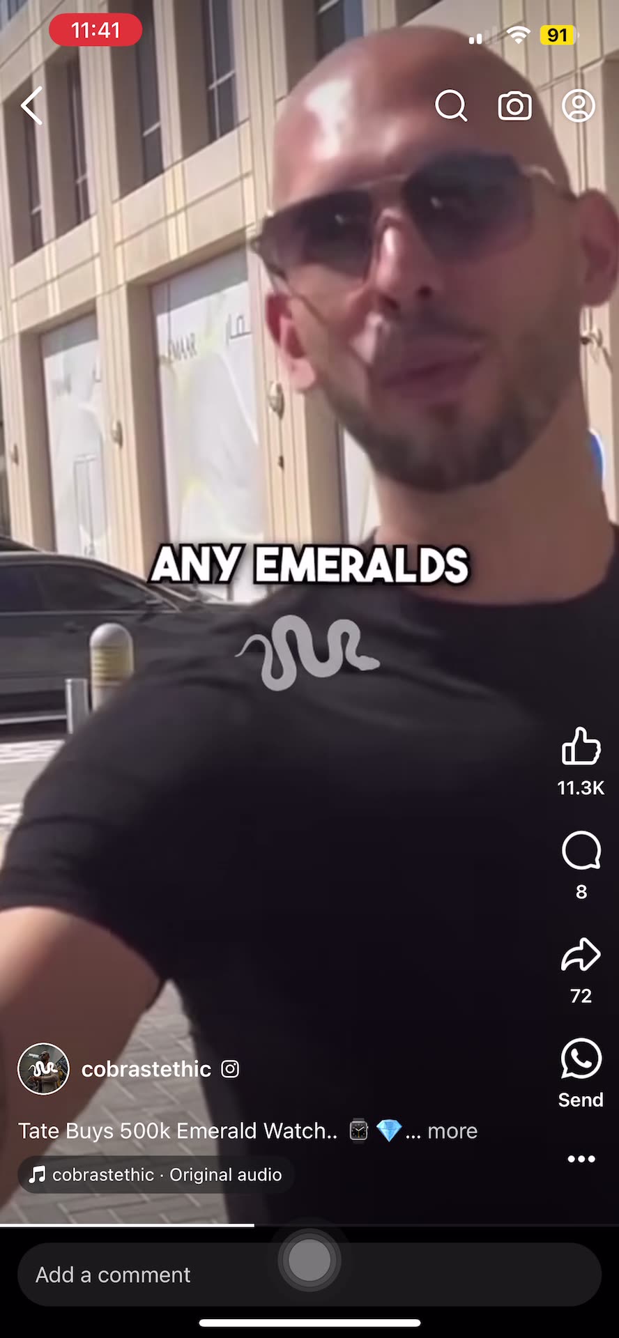 Andrew Buys A 500K Emerald Watch #andrewt@te #dubai #tateconfidential