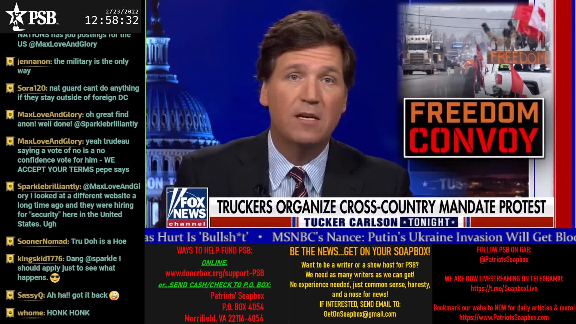 2022-02-22 22:00 EST - The MAGA Mullet Show: with MagaSwaga